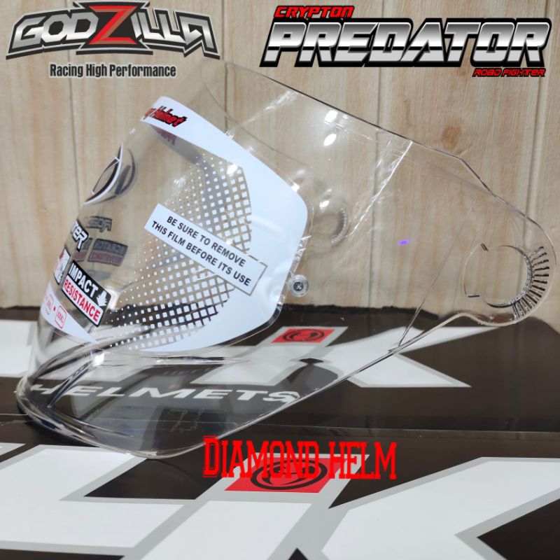 Jual KACA HELM VISOR HELM NHK CRYPTON | PREDATOR 2V | NHK GODZILLA ...
