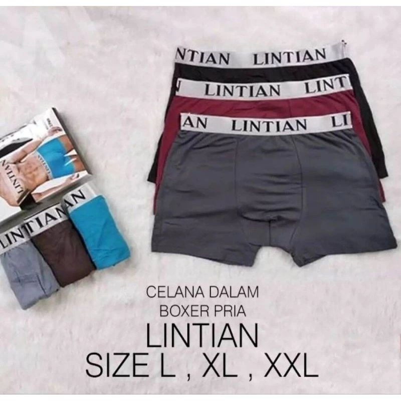 Jual [ 1PCS ] BOXER PRIA DEWASA LINTIAN / CELANA DALAM PRIA LIN TIAN ...