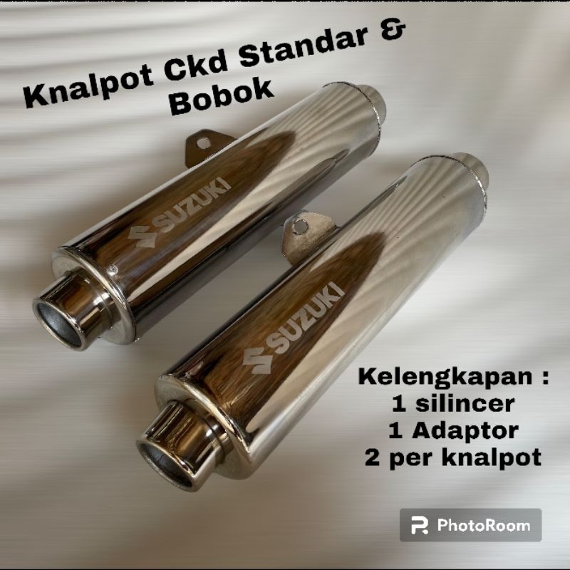Jual Knalpot Satria FU SUZUKI Standar/ Silincer Ckd Bobok Bedelan inlet ...