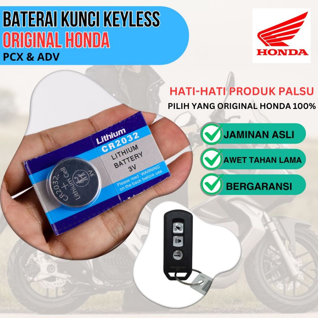 Jual Baterai Kunci Keyless Original HONDA PCX ADV VARIO SCOOPY ...