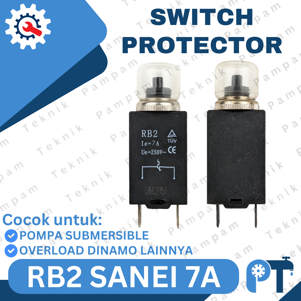 Jual Overload 7A Sanei RB2 - Switch protector satelit 7 amper - Circuit breaker control box ...