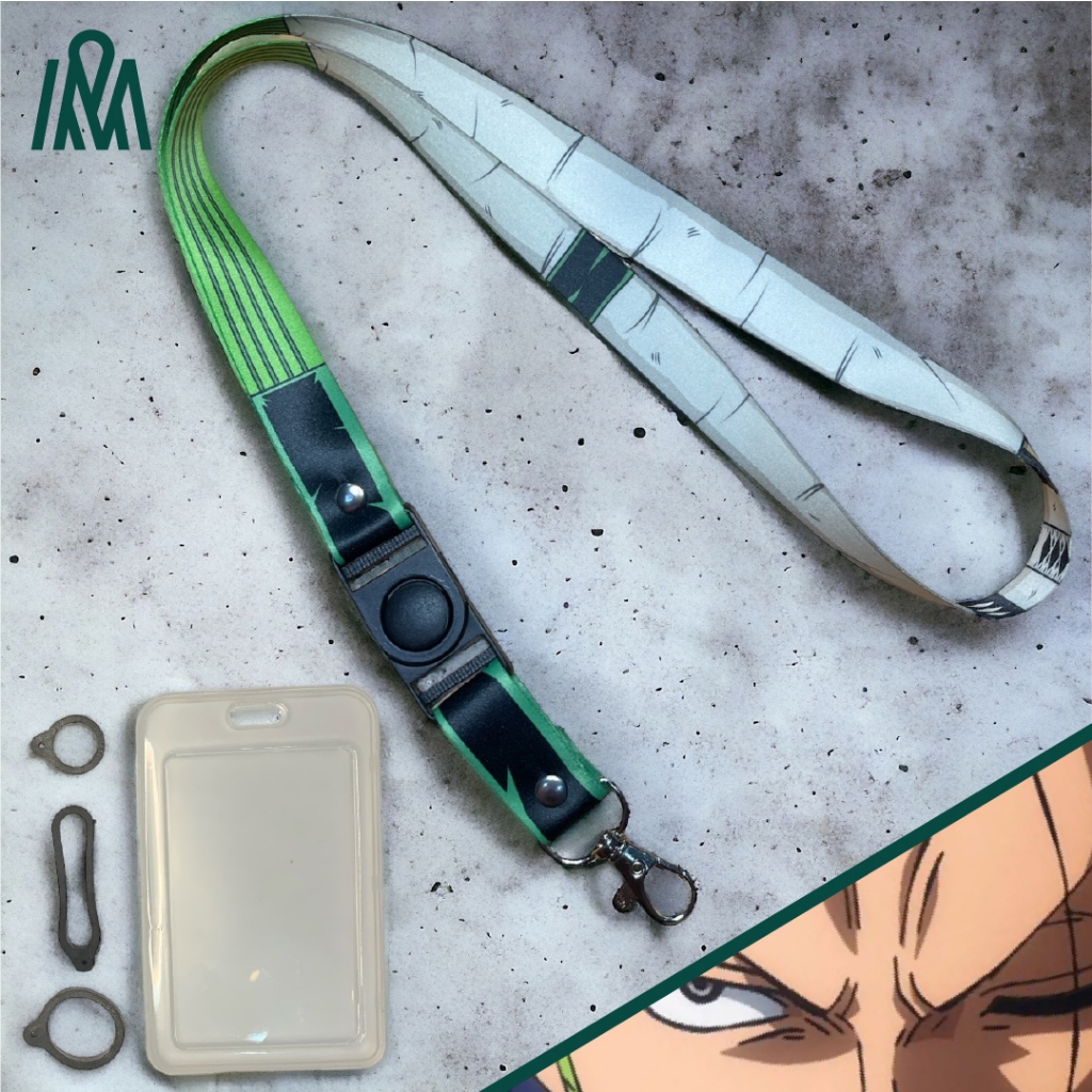 Jual Lanyard ZORO One Piece Anime Merchandise Tali ID Card (unofficial ...