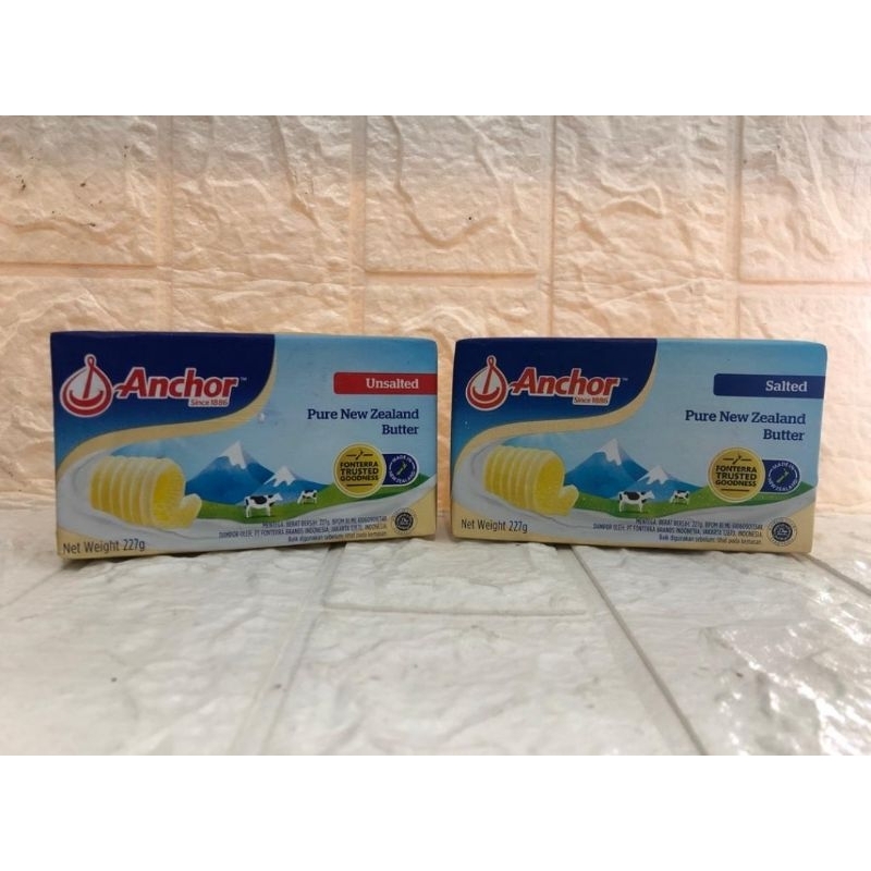 Jual Butter Anchor salted dan unsalted 200 gr.tolong dinote mau ...