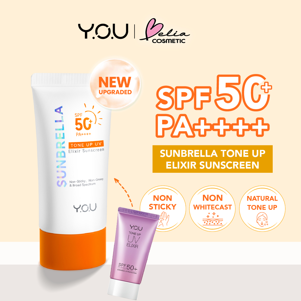 Jual BELIA YOU Sunbrella Sunscreen | Sunscreen Serum | Sunscreen Spray | Elixir Sunscreen | Tone ...