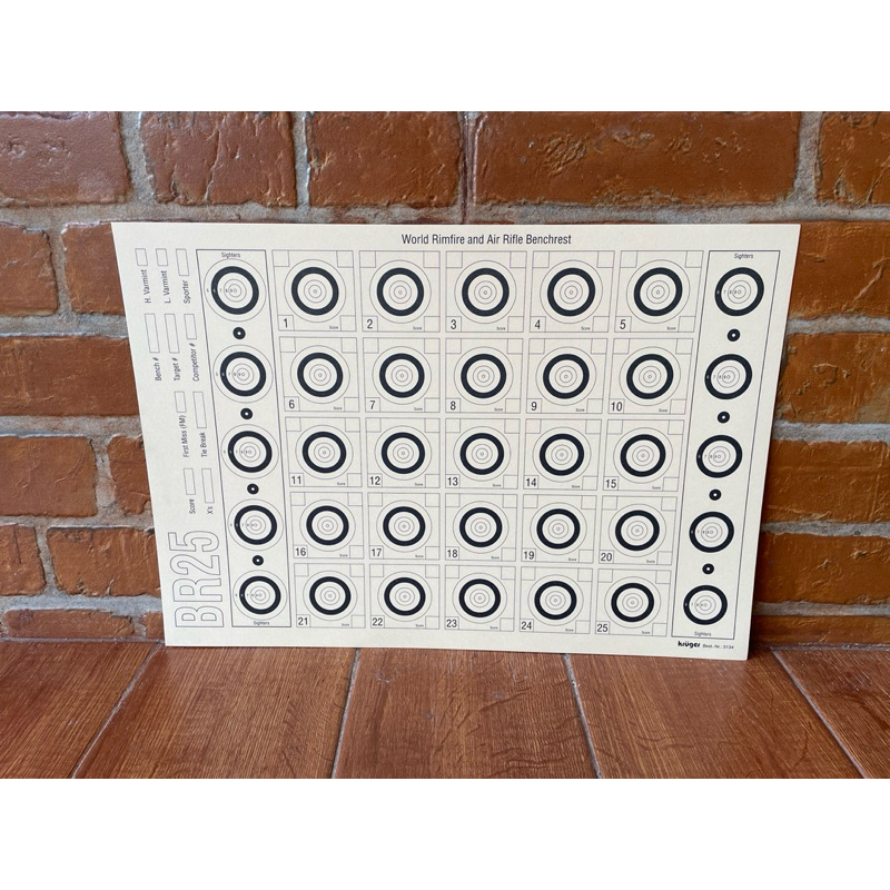 Jual Kertas Target Kruger BR25m 42cm x 30cm Original Germany isi 20pcs ...