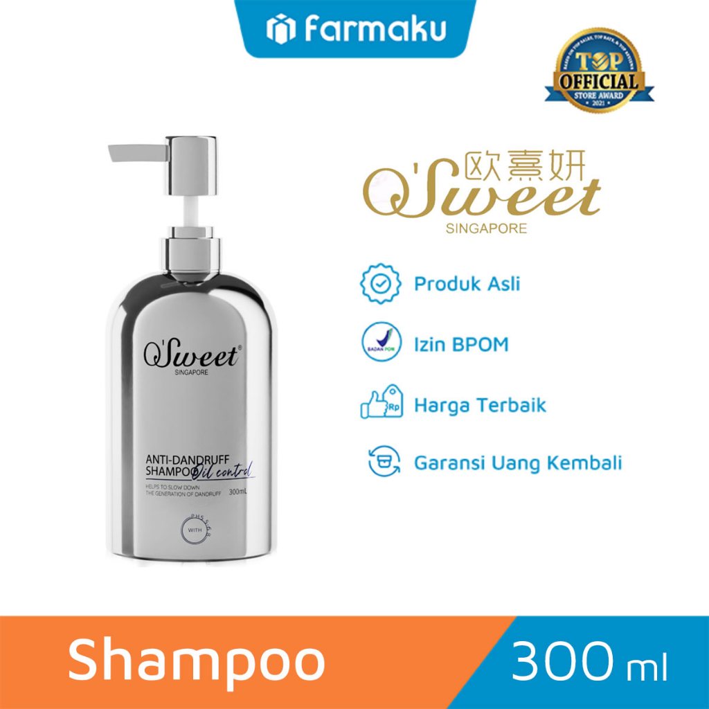 Jual O'Sweet Singapore Anti-Dandruff & Oil Control Shampoo 300 ml ...