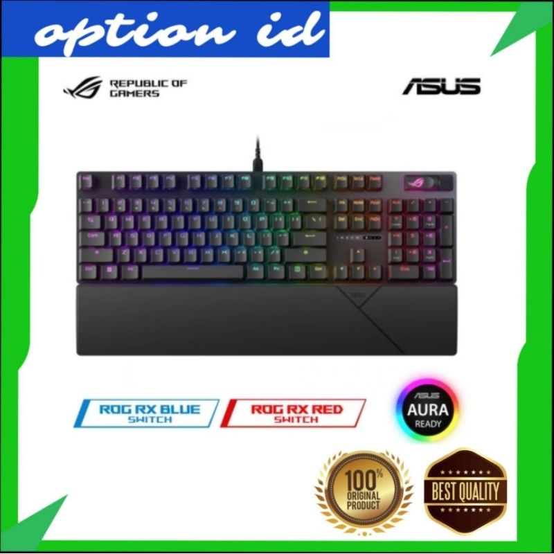 Jual ASUS ROG Strix SCOPE II RX | ROG RX Red/Blue RGB - Gaming Keyboard ...