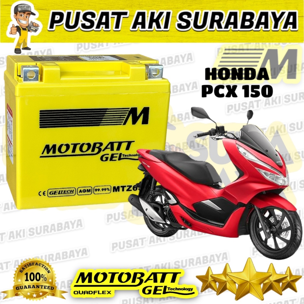 Jual THE BEST AKI MOTOBATT MTZ6S 12 VOLT 6 AH ACCU KERING MOTOR GEL HONDA PCX 150 PCX 125 PCX ...