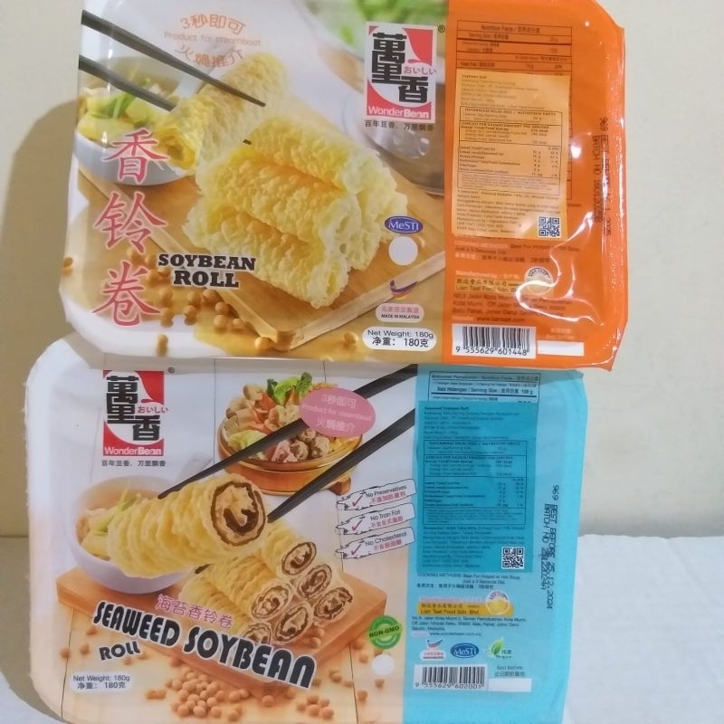 Jual Wonderbean Soybean roll / Seaweed soybean roll 180 gram | Shopee ...