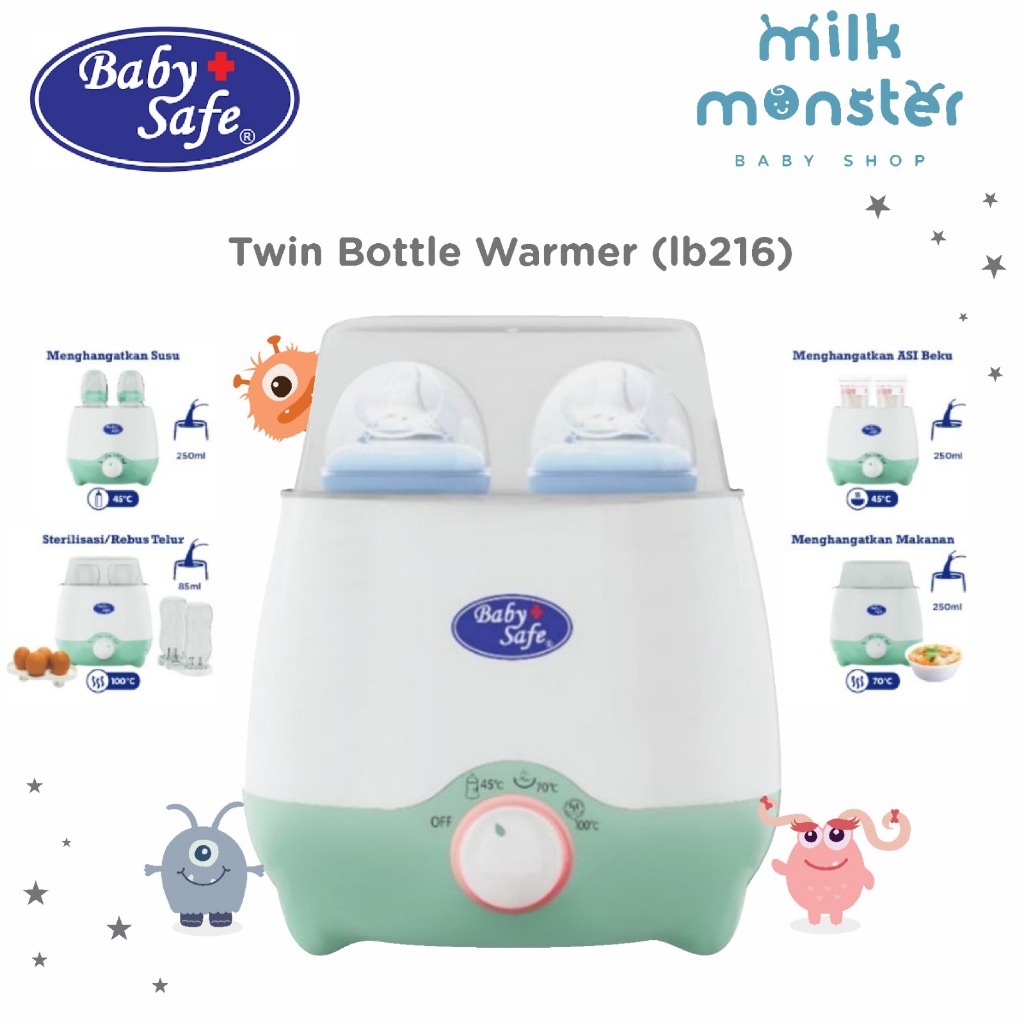 Jual Baby Safe Twin Bottle Warmer (LBW01) / Pemanas susu dan makanan ...