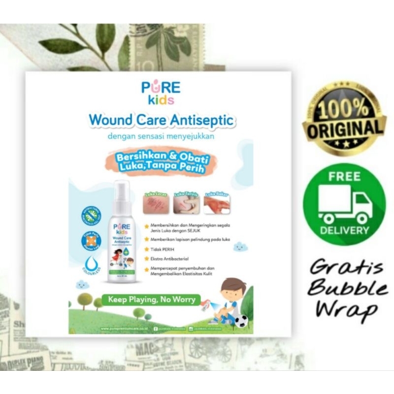 Jual PureKids Wound Care Antiseptic / Semprot Luka Anak / Obat luka ...