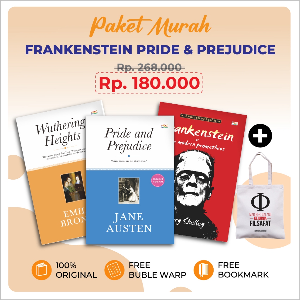 Jual Paket Buku Novel Frankenstein Pride and Prejudice English Version ...