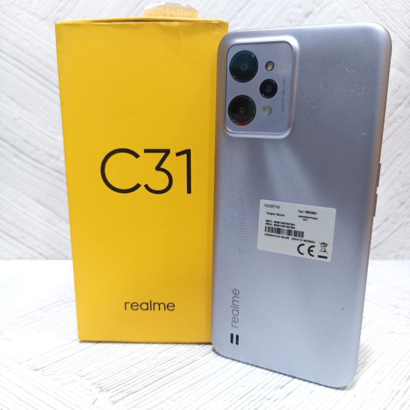 Jual Realme C31 4/64 GB Handphone Second Bekas Fullset | Shopee Indonesia