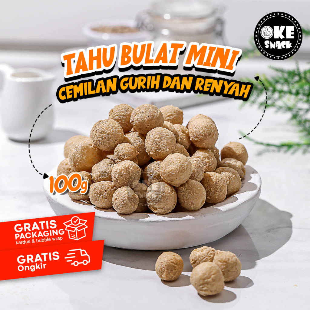 Jual Camilan Keripik Tahu Bulat Mini 100g | Shopee Indonesia