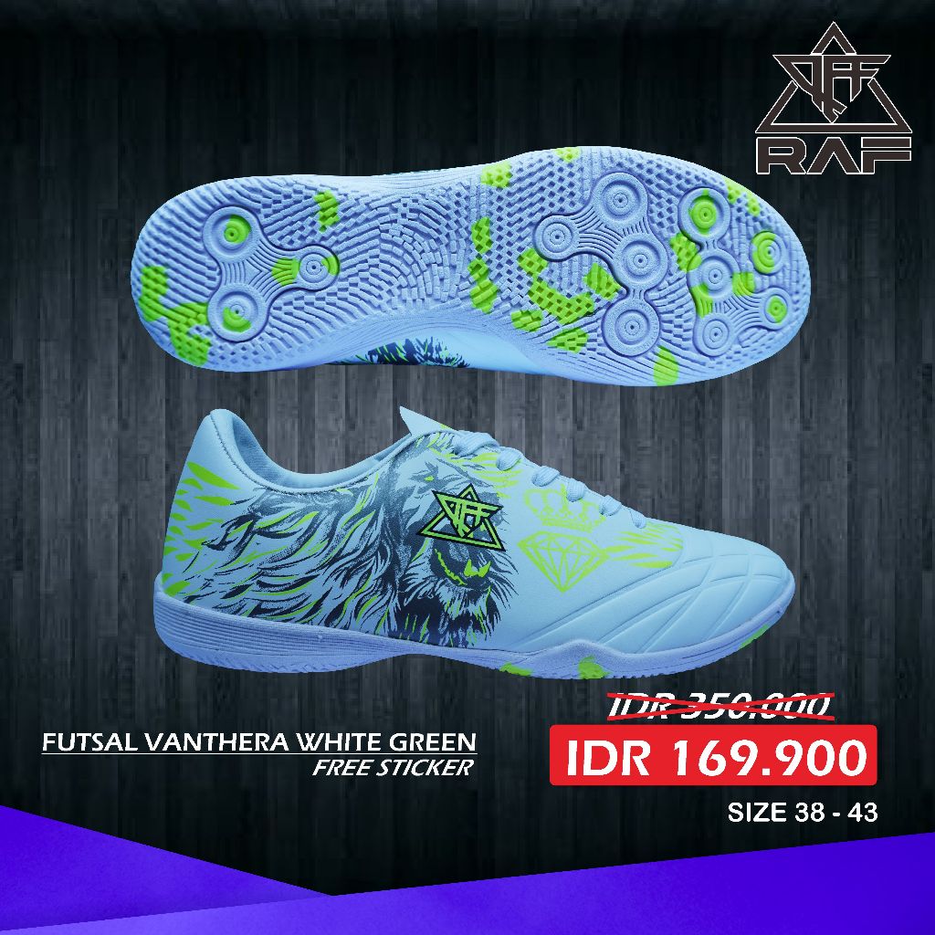 Jual RAF - RAF - Sepatu Futsal Arranoa Soul Gum | Shopee Indonesia