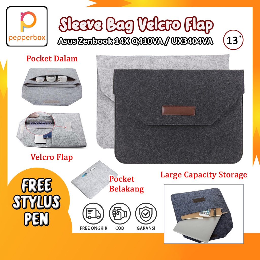 Jual Sleeve Flap Asus Zenbook 14X Oled Q410VA / UX3404VA Touch i5 13500 ...