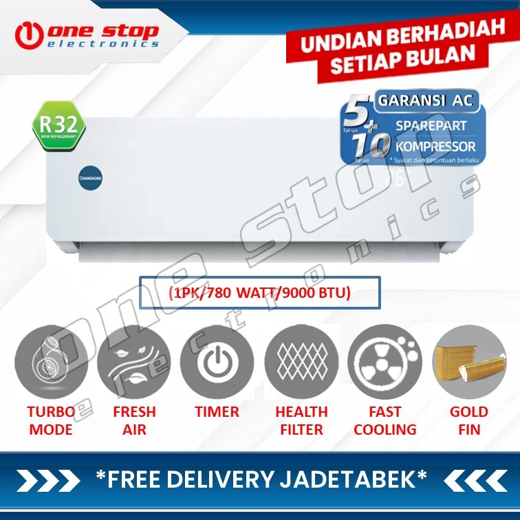 Jual CHANGHONG CSC-09NVB4 / CSC09NVB4 AC Split Deluxe Double 1PK | Shopee Indonesia