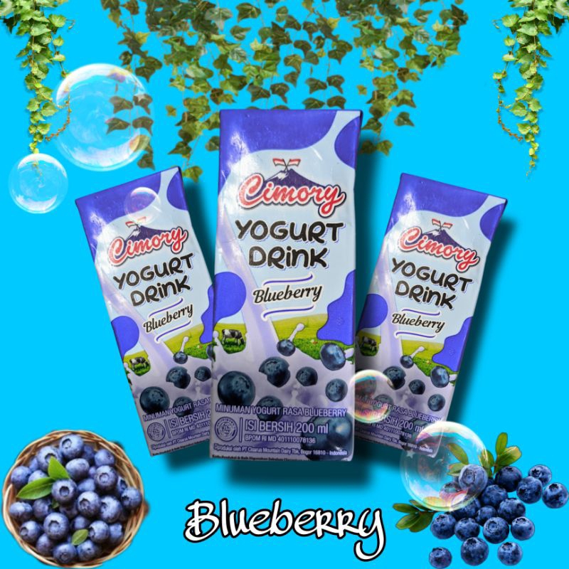 Jual Yogurt Drink Cimory Rasa Blueberry Ukuran 200ml | Shopee Indonesia