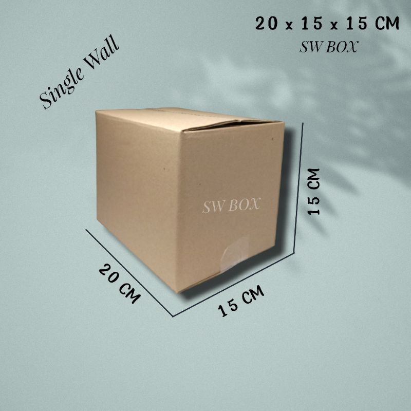 Jual Kardus Ukuran 20x15x15 CM Box untuk packing ST | Shopee Indonesia