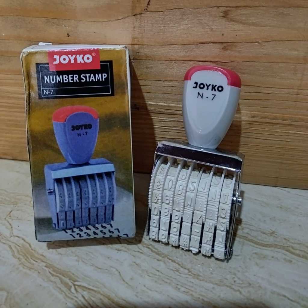 Jual Stempel Angka Nomor N-7 Number Stamp 7 Digit Joyko N7 | Shopee ...
