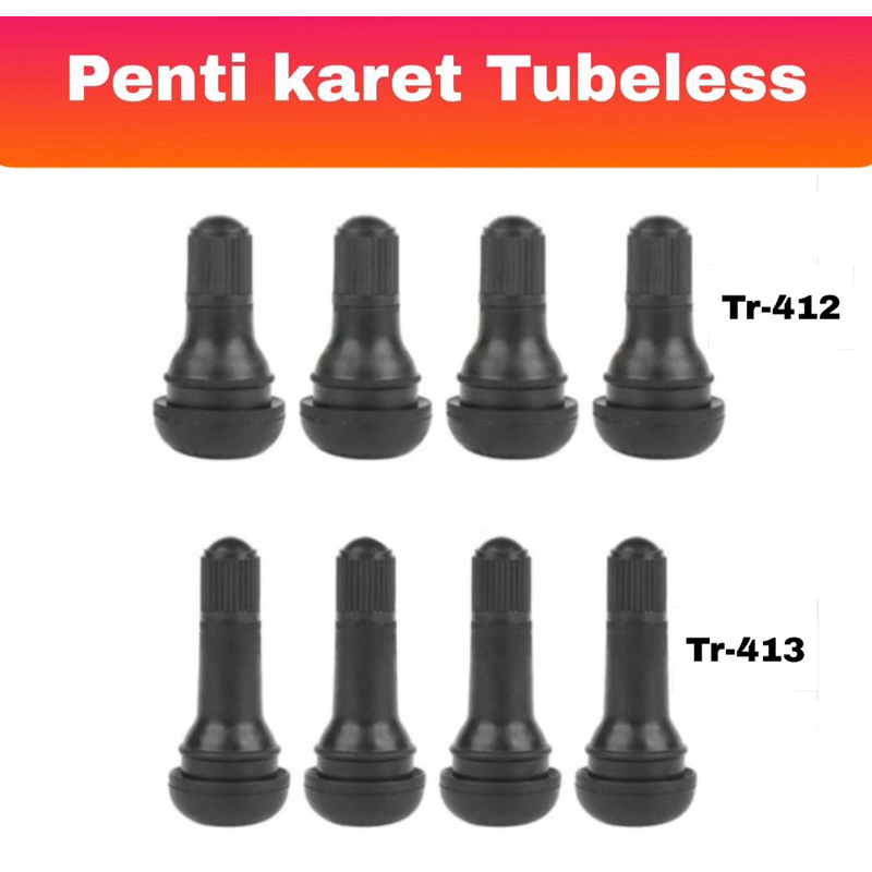 Jual Pentil Tubeless Karet Pentil Tubles Mobil Motor TR412 & TR413 STD Germany Tubeless | Shopee ...