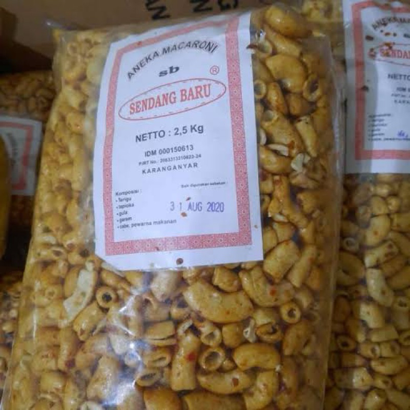 Jual 1 BAL (2.5 KG) MAKARONI RUJAK (MAKARONI BUMBU PEDAS MANIS) KARAMEL ...