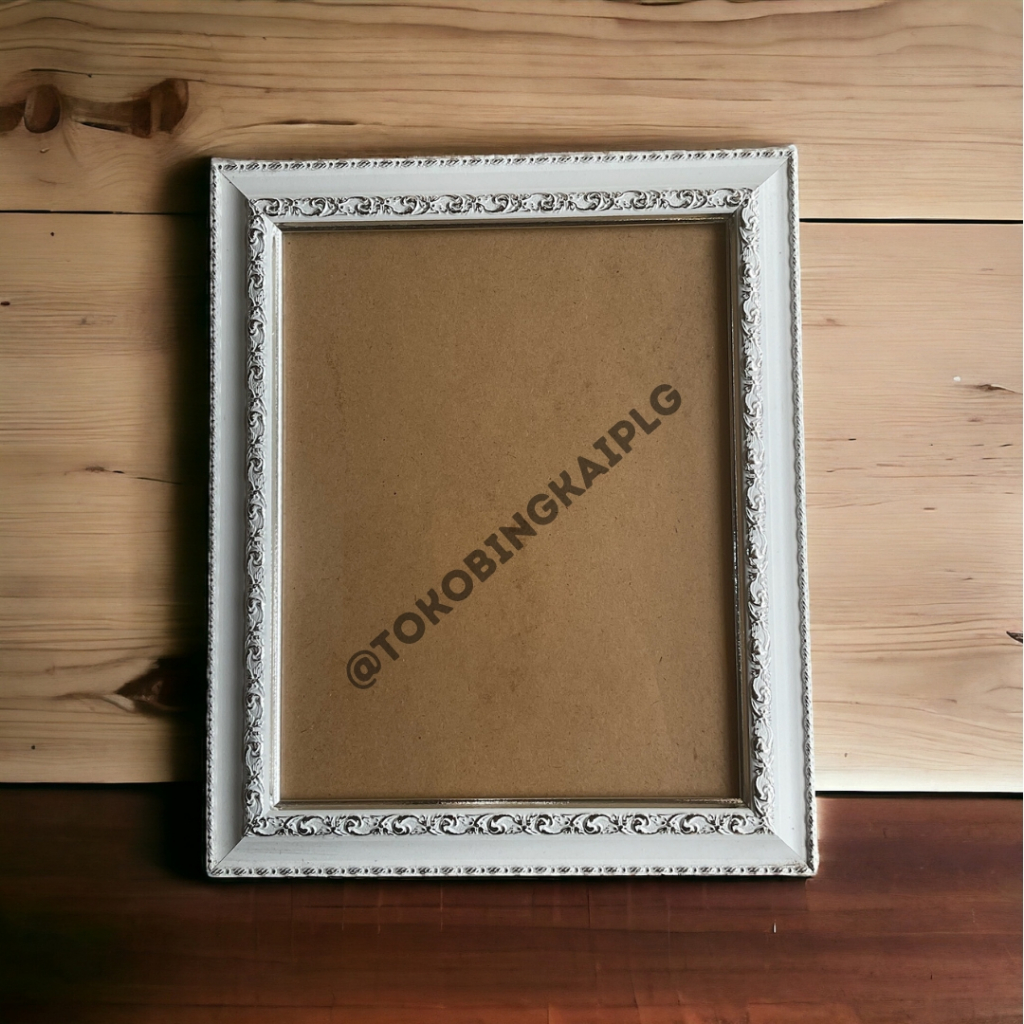 Jual Bingkai Foto Ukuran 10R (20 x 25 cm) Motif Mata Dewa Putih SIlver ...