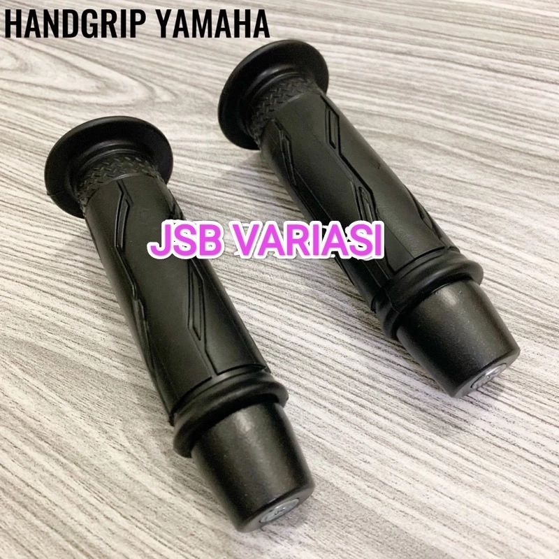 Jual Handgrip / Hanfat Standar YAMAHA + Jalu Stang Hitam FULL BESI ...