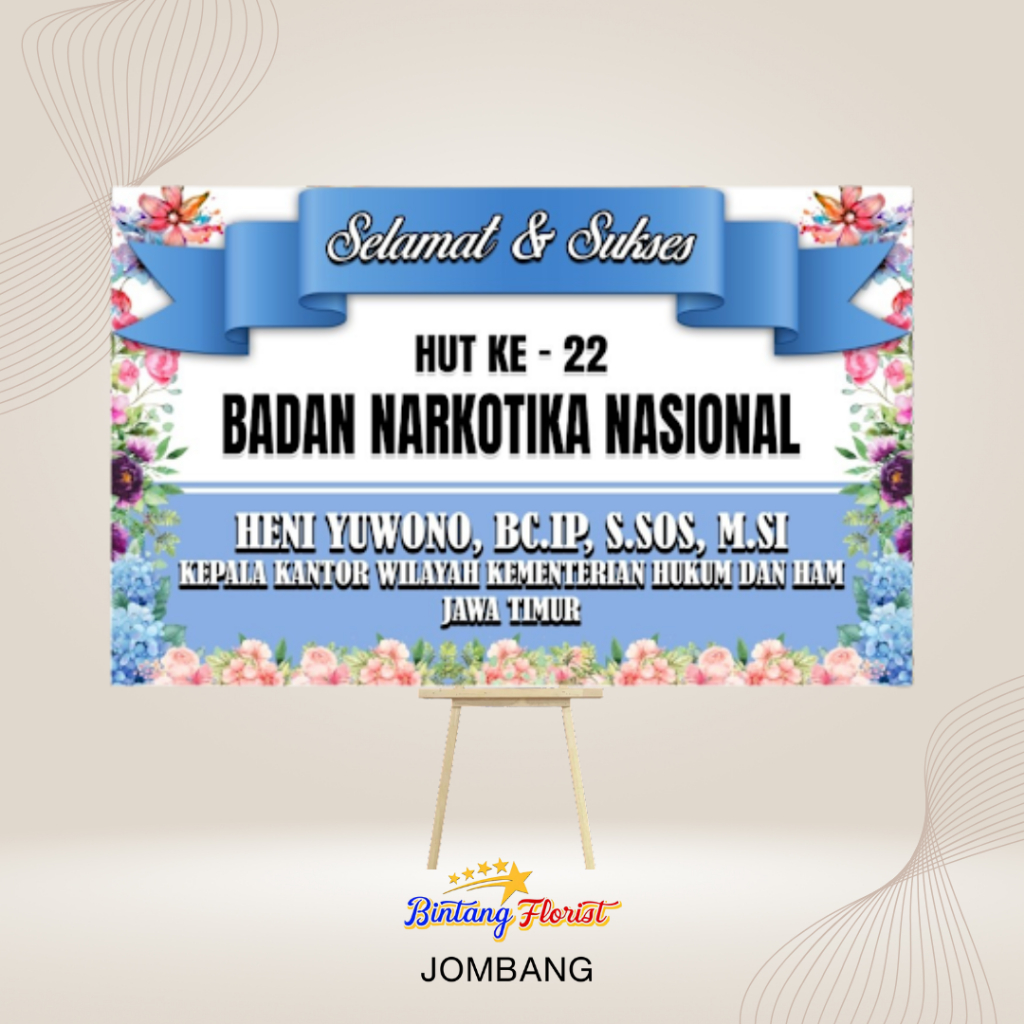 Jual Bintang Florist Jombang Karangan Bunga Papan Besar Cetak Banner ...