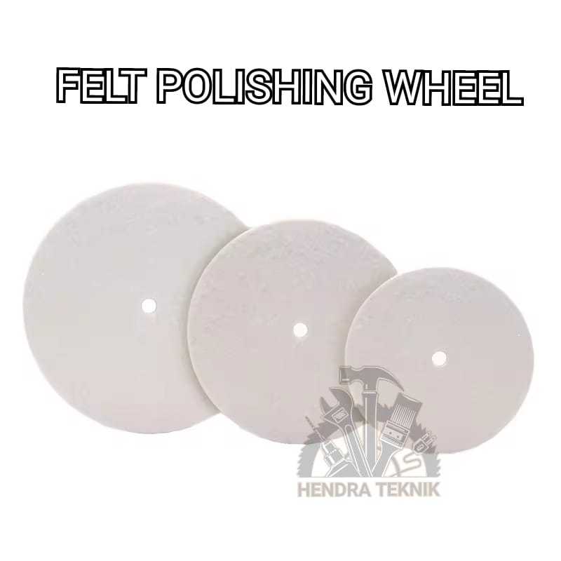 Jual WOOL POLISH 6" 10" GRINDA DUDUK BUFFING FELT PAD 150MM 250MM NON ...