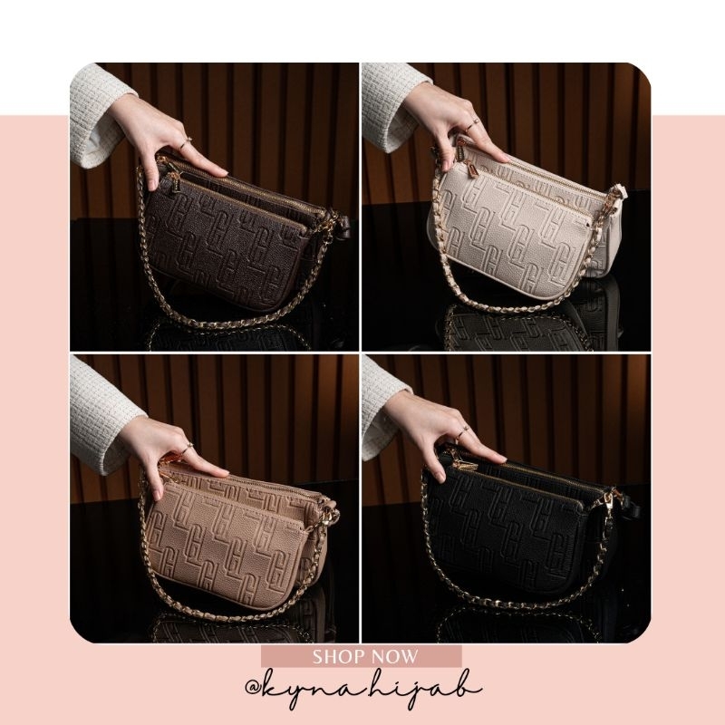 Jual HLC SERIES - HLC EMBOSSED MULTI POUCH BAG dan HLC TOTEBAG heylocal ...