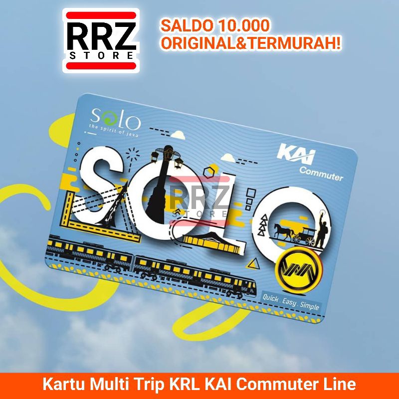 Jual Kartu Multi Trip KRL Commuter Line Edisi Kota Solo | Shopee Indonesia