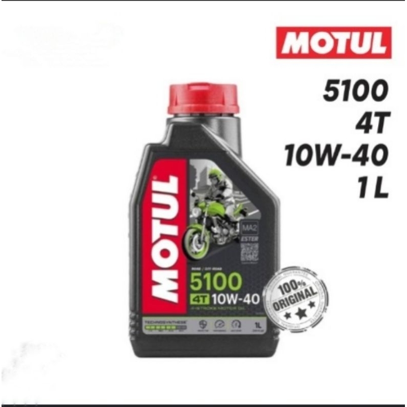 Jual OLI MOTUl 5100 4T 10W-40 1L 100% ORIGINAL | Shopee Indonesia