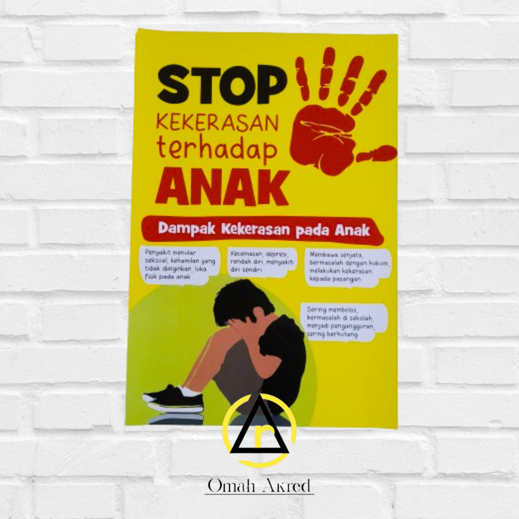 Jual Poster Stop Kekerasan Anak - Dampak Kekerasan Pada Anak - Poster Pelecehan | Shopee Indonesia