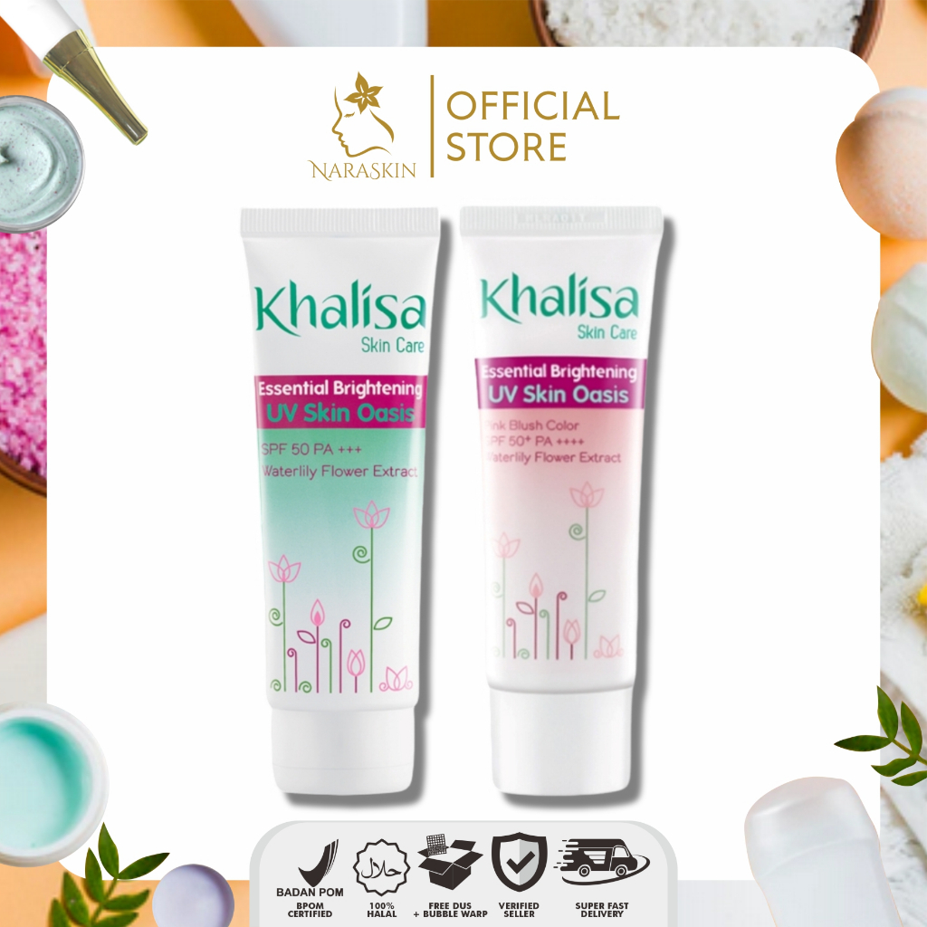 Jual Khalisa Essential Brightening UV Skin Oasis SPF 50 PA ...