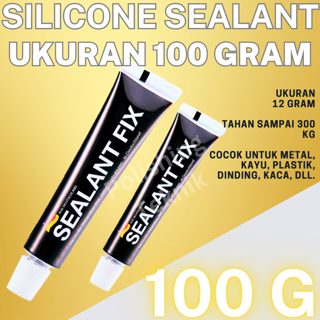 Jual Lem Sealent FIX Lem Kaca Keramik Stainless Besi Serbaguna 100g ...