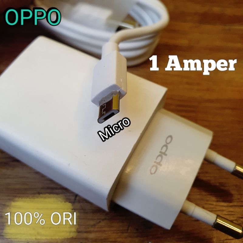 Jual Charger Oppo 1 Amper Micro A35 A37 A37F A71 A3S A57 A38 A59 ...