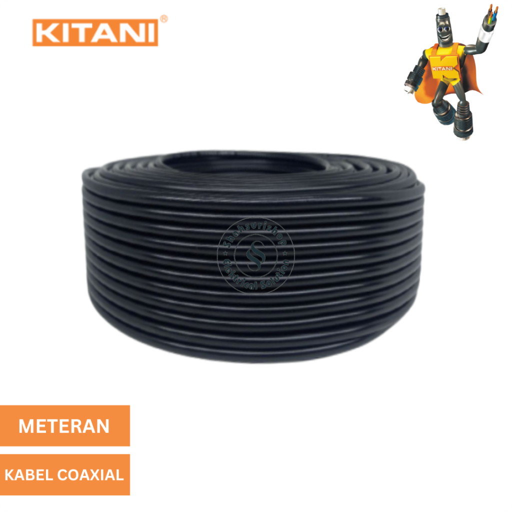 Jual KITANI KABEL TV COAXIAL 5C-2V RG6 PER METER METERAN | Shopee Indonesia