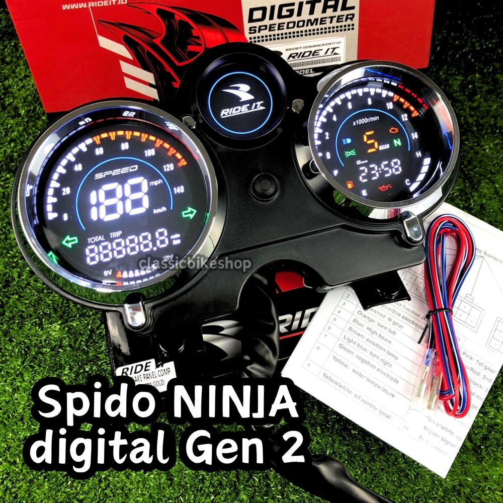 Jual Spido Speedometer Ninja Ss Spedo Ninja R Digital Jarum Kilometer ...