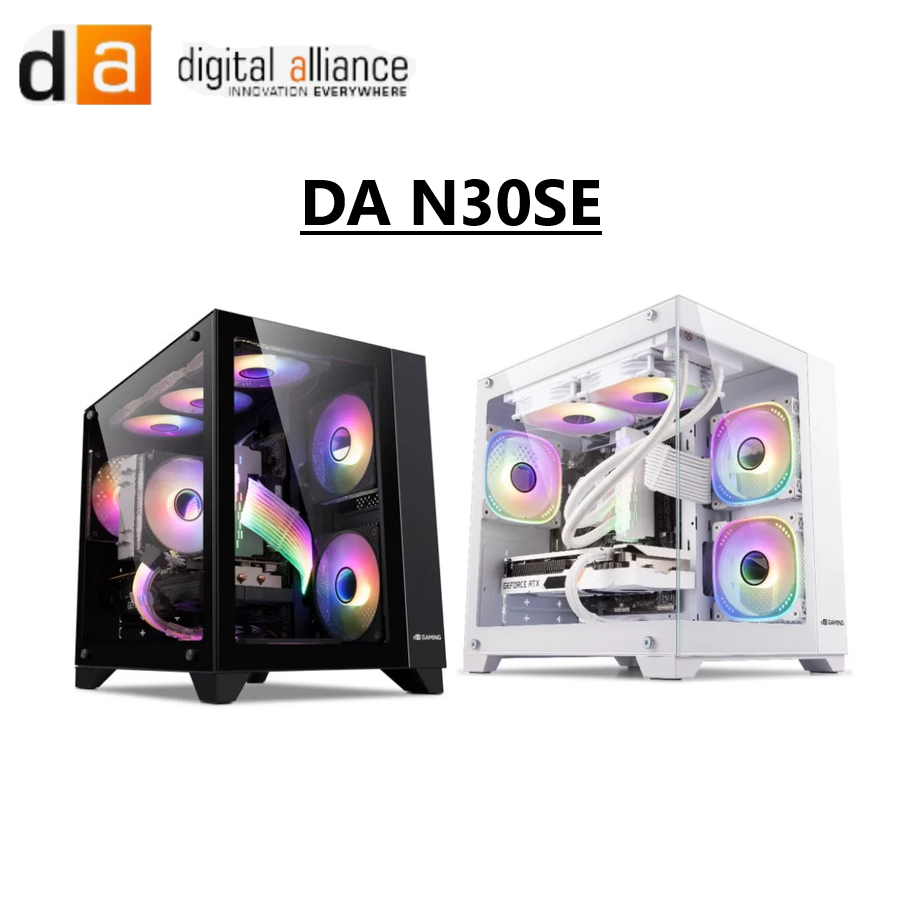 Jual Digital Alliance N30SE Tempered Glass - M-ATX Gaming Case | Shopee ...
