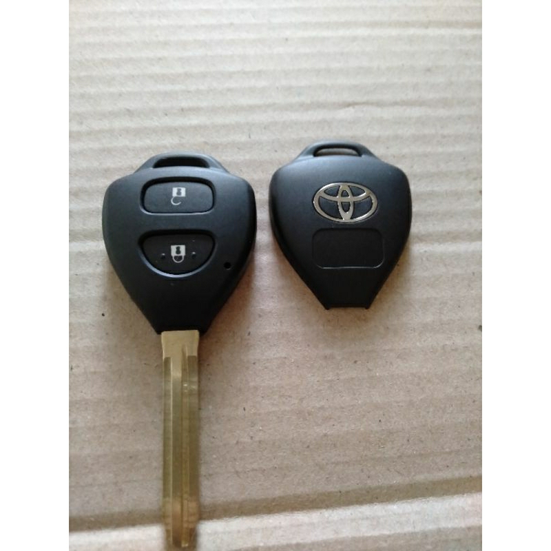 Jual casing kunci remot 2 tombol toyota Fortuner vios altis camry Yaris ...