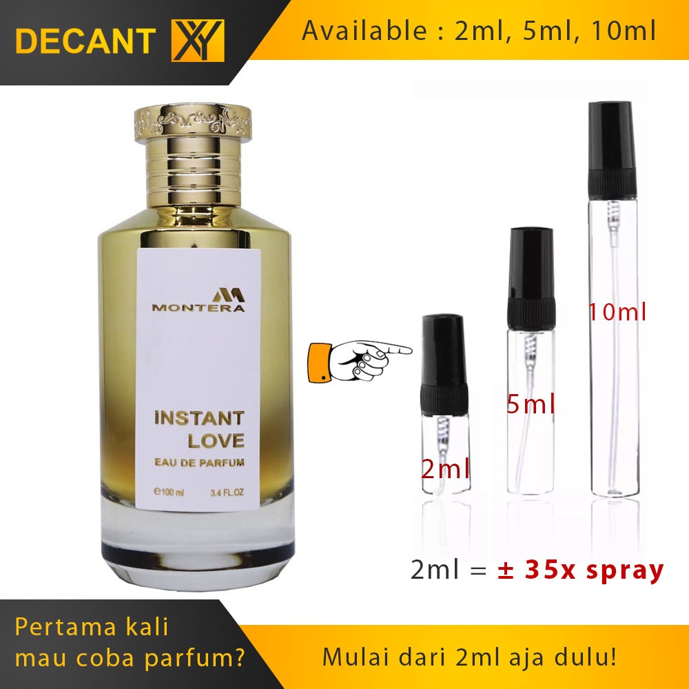 Jual Decant Fragrance World Montera instant Love EDP 2ml 5ml 10ml | Shopee Indonesia