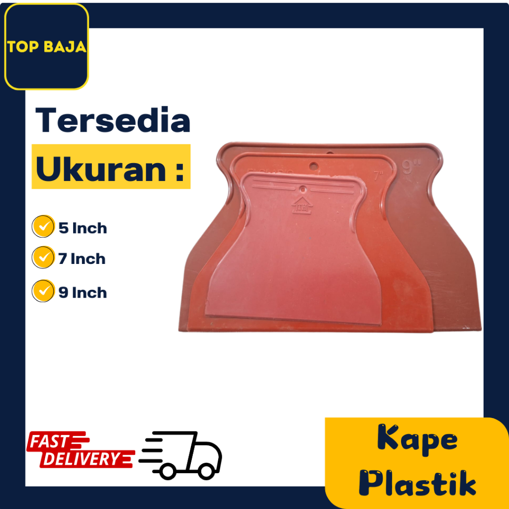 Jual Kape Plastik PVC Sekrap Scraper Alat Dempul Tembok Dinding Kompon ...