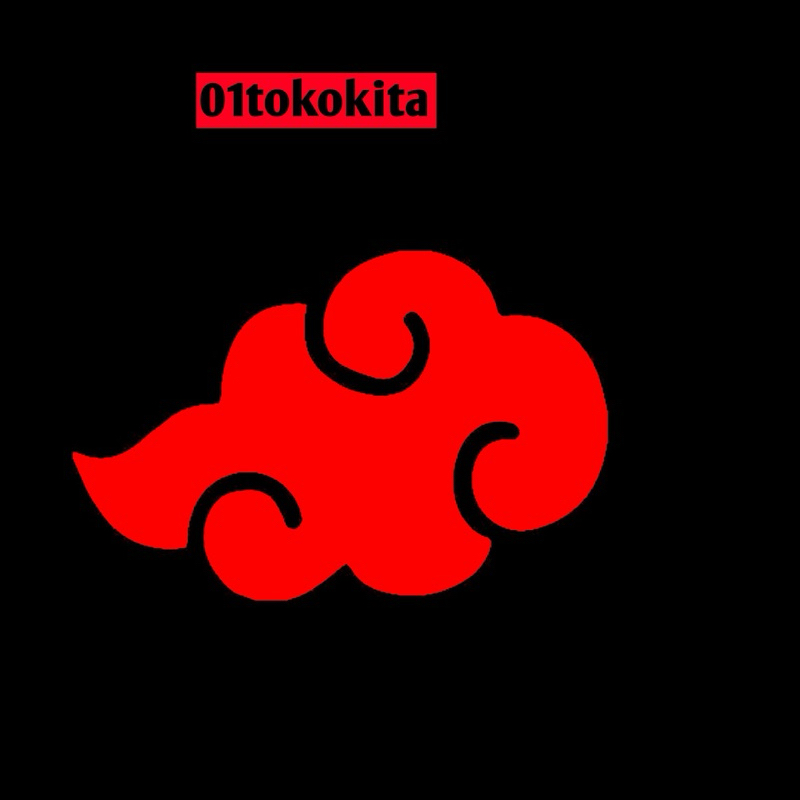 Jual Sticker cutting logo awan akatsuki villaim anime naruto shippuden ...