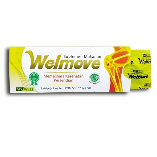 Jual Welmove Strip 5 Kaplet Wellmove 5 Tablet Glukosamin Kondroitin ...