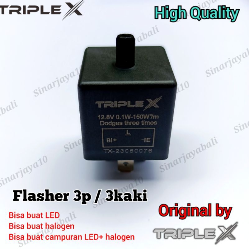 Jual flasher sein led 3pin sein mobil motor flaser relay sen 3kaki ...