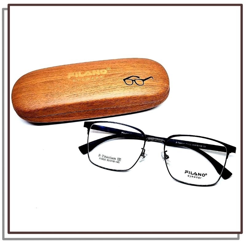 Jual FRAME KACAMATA TITANIUM FILANO 5305 Model Clubmaster Keren Gagang ...