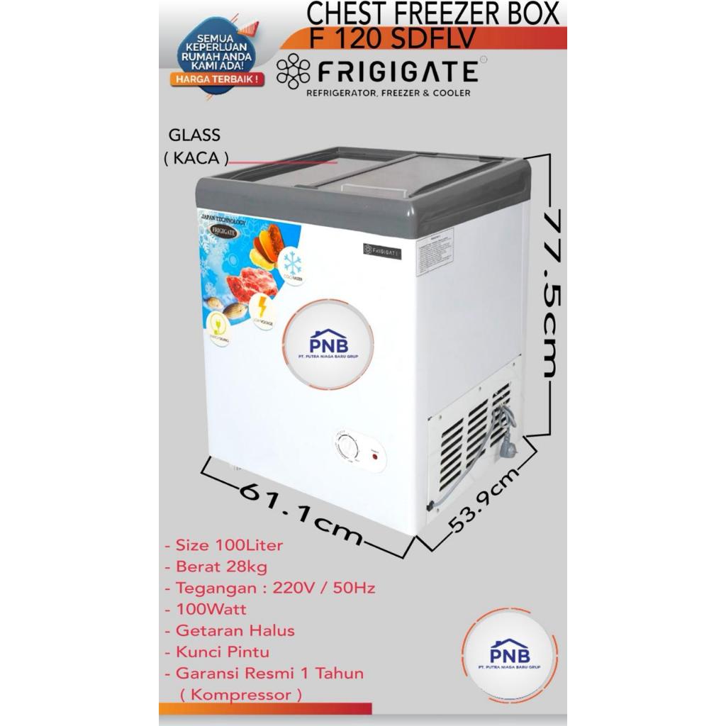 Jual FRIGIGATE Freezer Box Kaca 100 liter F-120 SDF LV (BOGOR-DEPOK ...