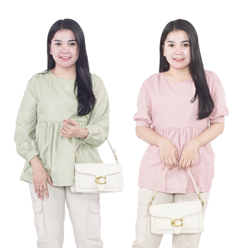 Jual Oralia Blouse OverSize / Pakaian Kekinian / Atasan Lengkap L 2L 4L ...