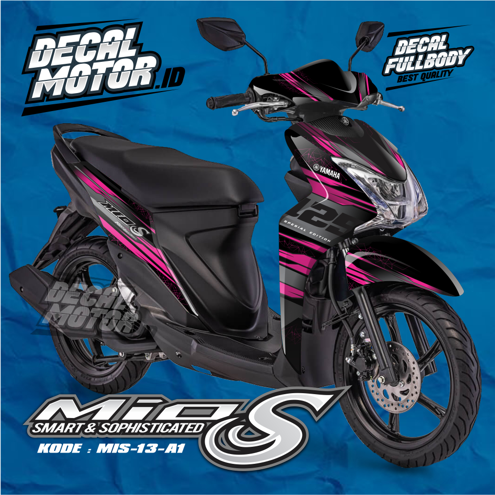 Jual Stiker Decal Motor Mio S Desain Airbrush Sticker Decal Full Body ...